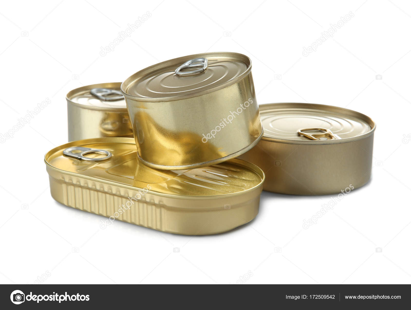 Different tin cans Stock Photo by ©belchonock 172509542
