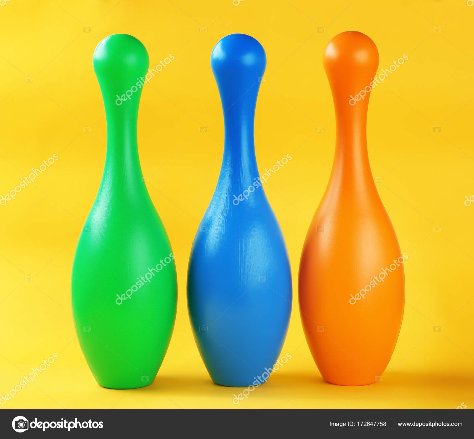 Bright bowling pins Stock Photo by ©belchonock 172647758