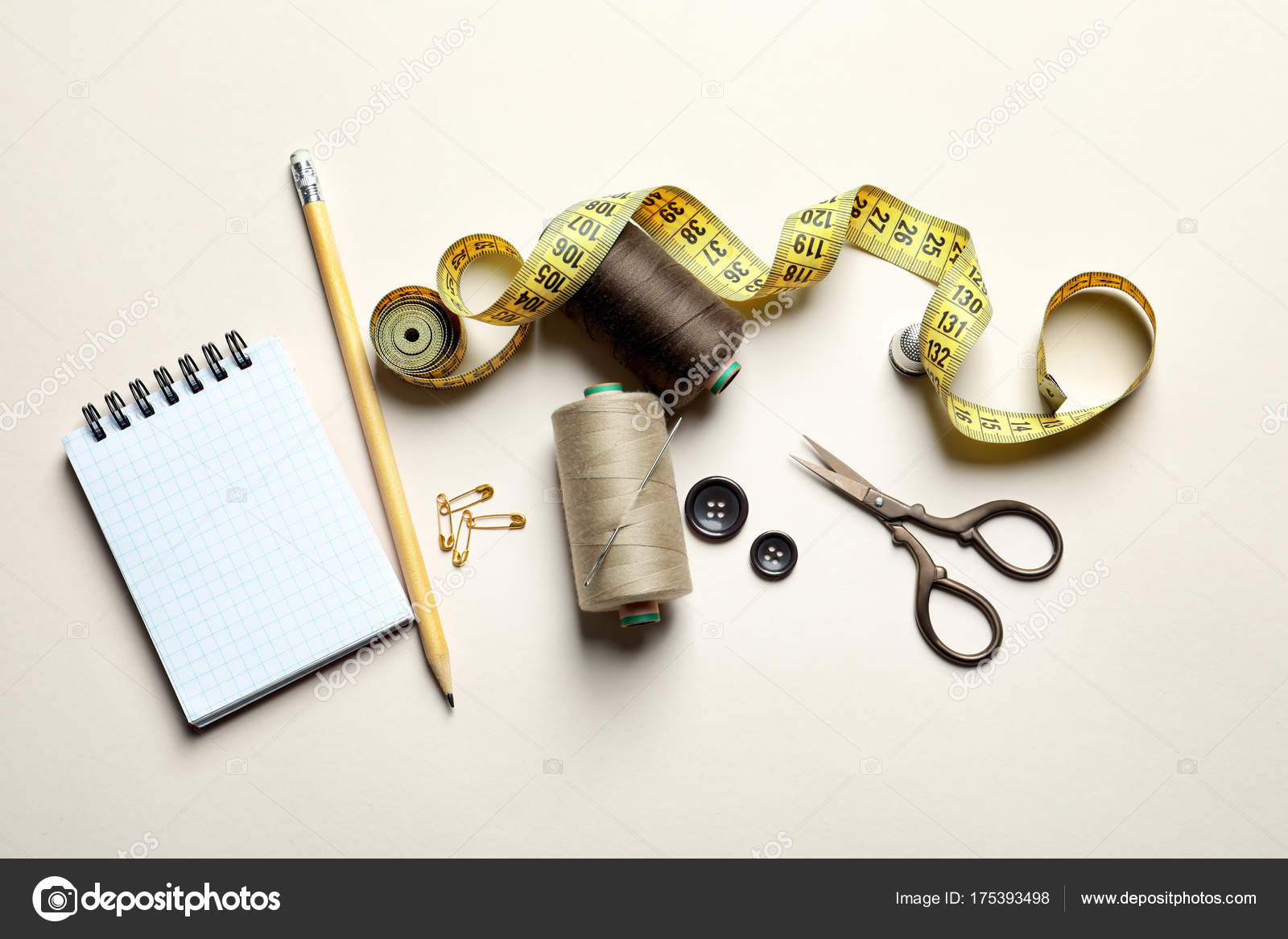 Set of tailoring tools and accessories — Stock Photo © belchonock ...