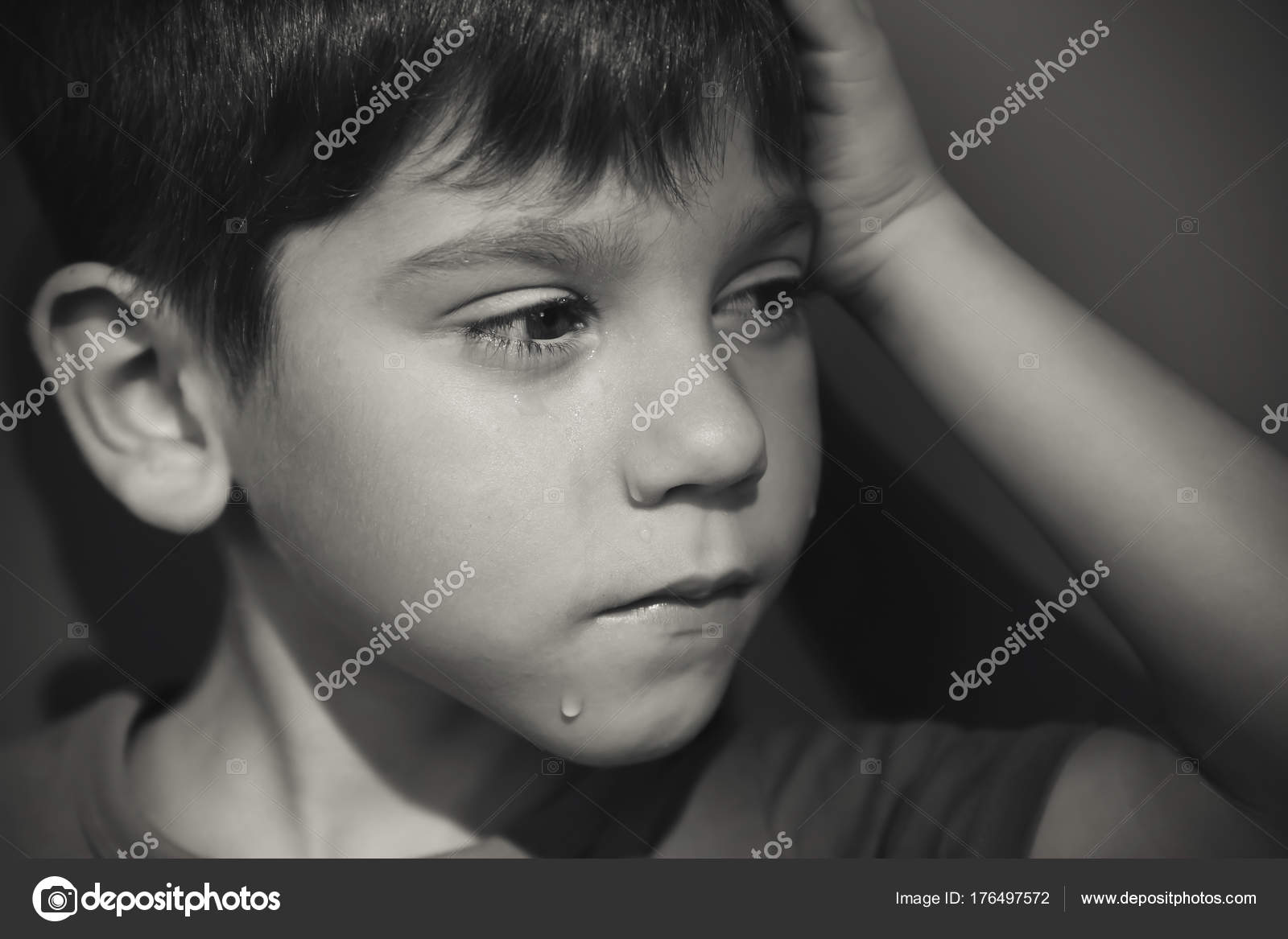 Sad Black Kid Crying