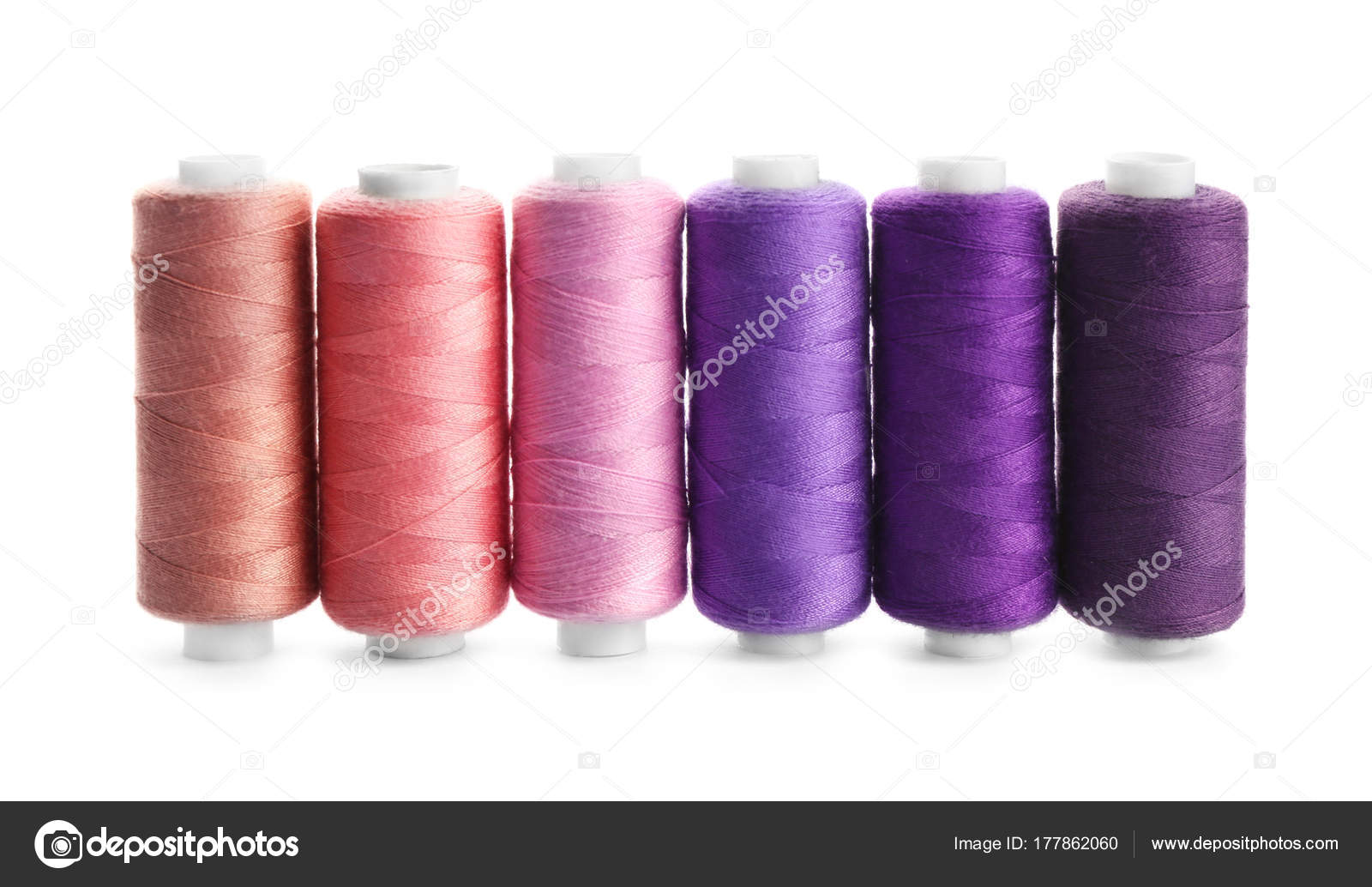 Colorful sewing threads on white background — Stock Photo © belchonock ...