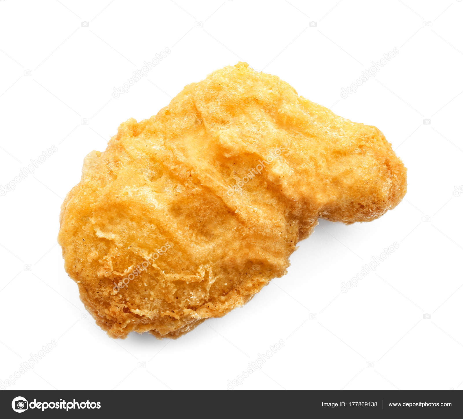 Tasty Chicken Nugget White Background Stock Photo by ©belchonock 177869138