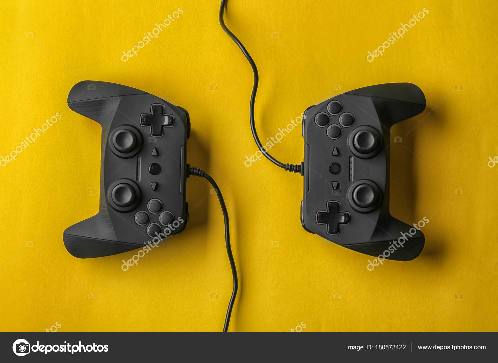 Video Game Controllers Color Background — Stock Photo © belchonock ...