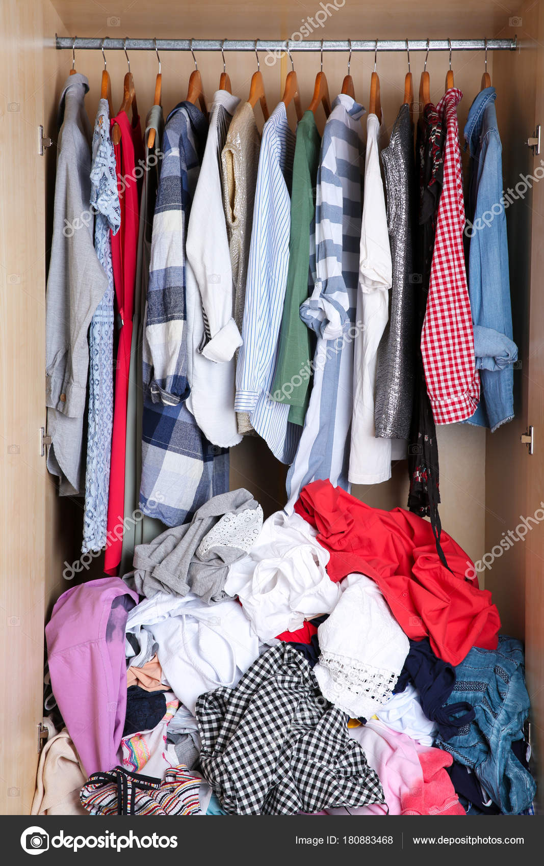 Messy Clothing Wardrobe Stock Vector Illustration Of Free Messy Living
