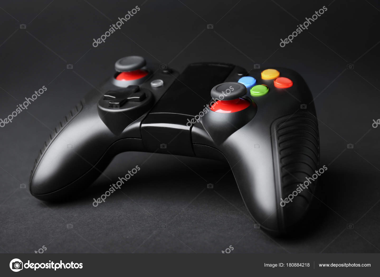 Video Game Controller Dark Background Stock Photo by ©belchonock 180884218