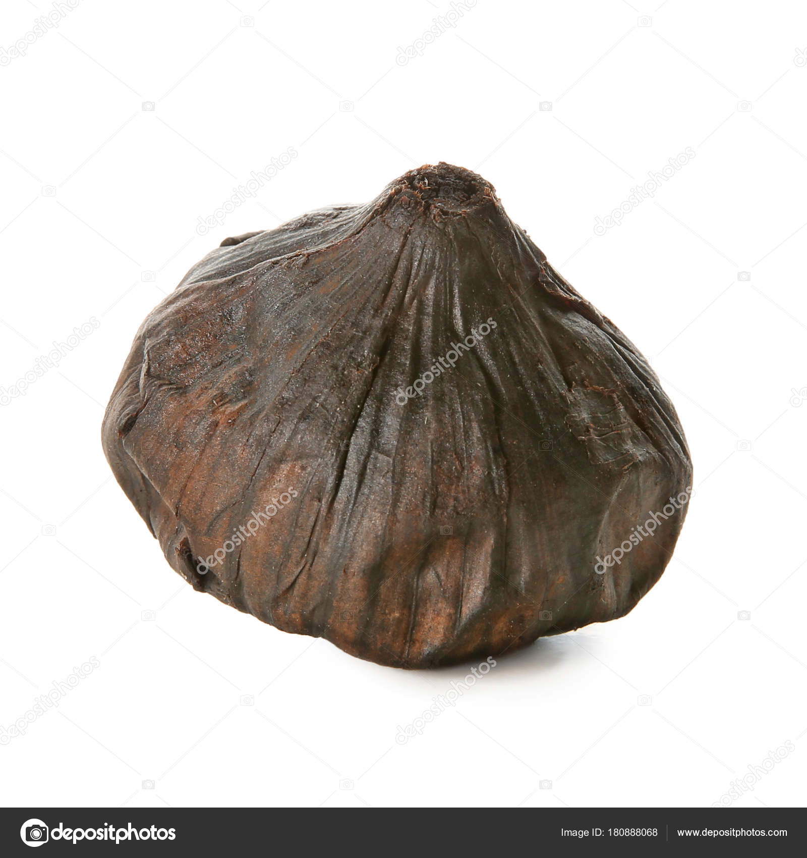 Black Garlic Allium Sativum White Background Stock Photo by ©belchonock ...