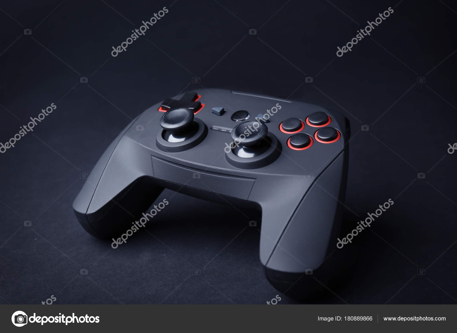 Video Game Controller Dark Background Stock Photo by ©belchonock 180889866