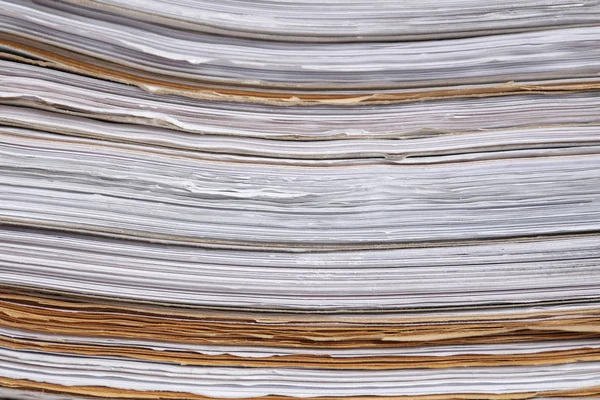Stack of old paper documents in archive, closeup - Stock Image - Everypixel