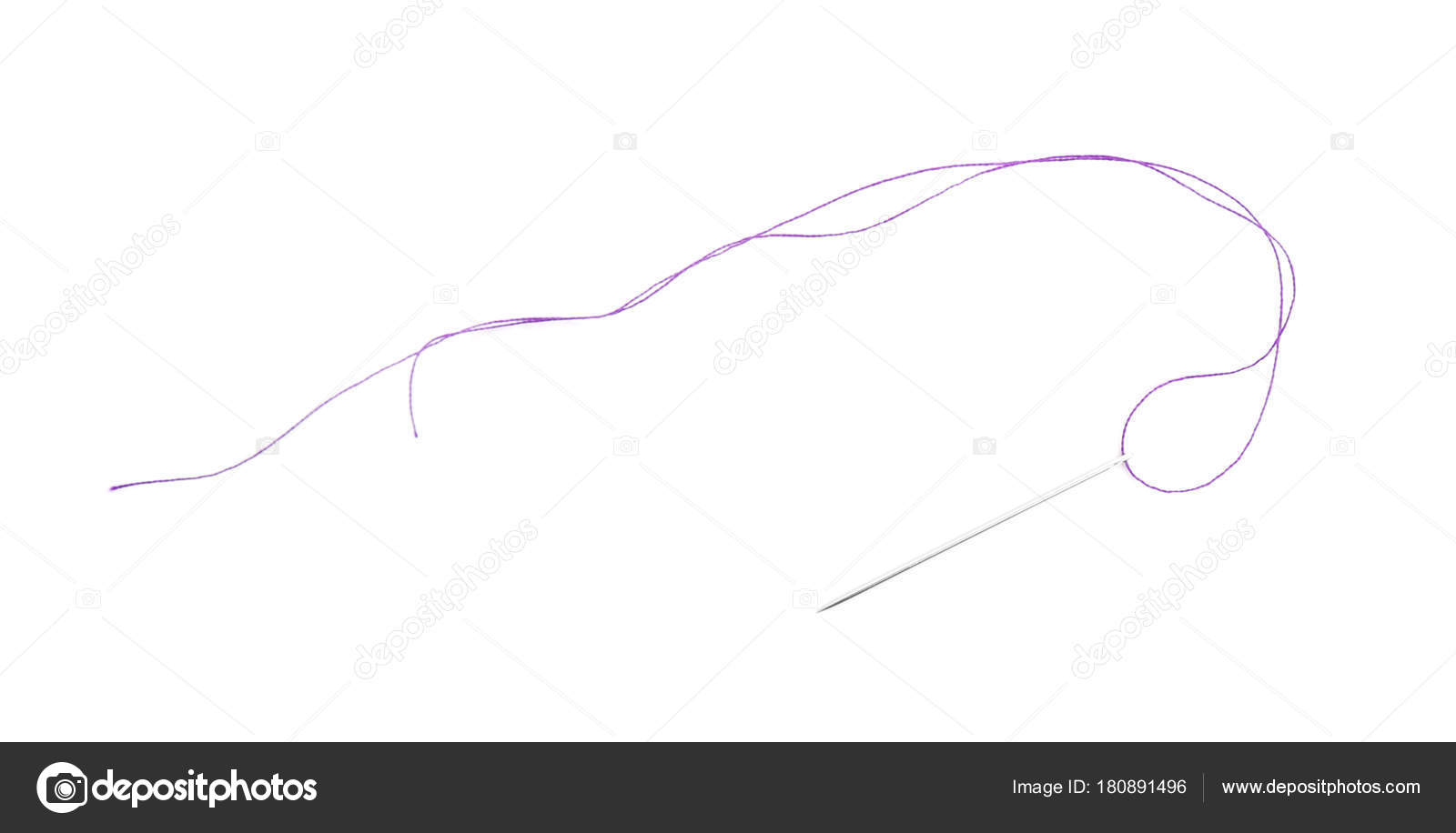 Needle Thread White Background — Stock Photo © belchonock #180891496