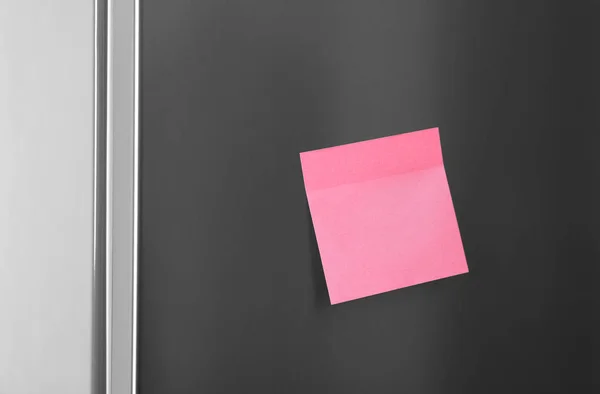 Blank sticky notes on refrigerator door Stock Photo by ©belchonock ...