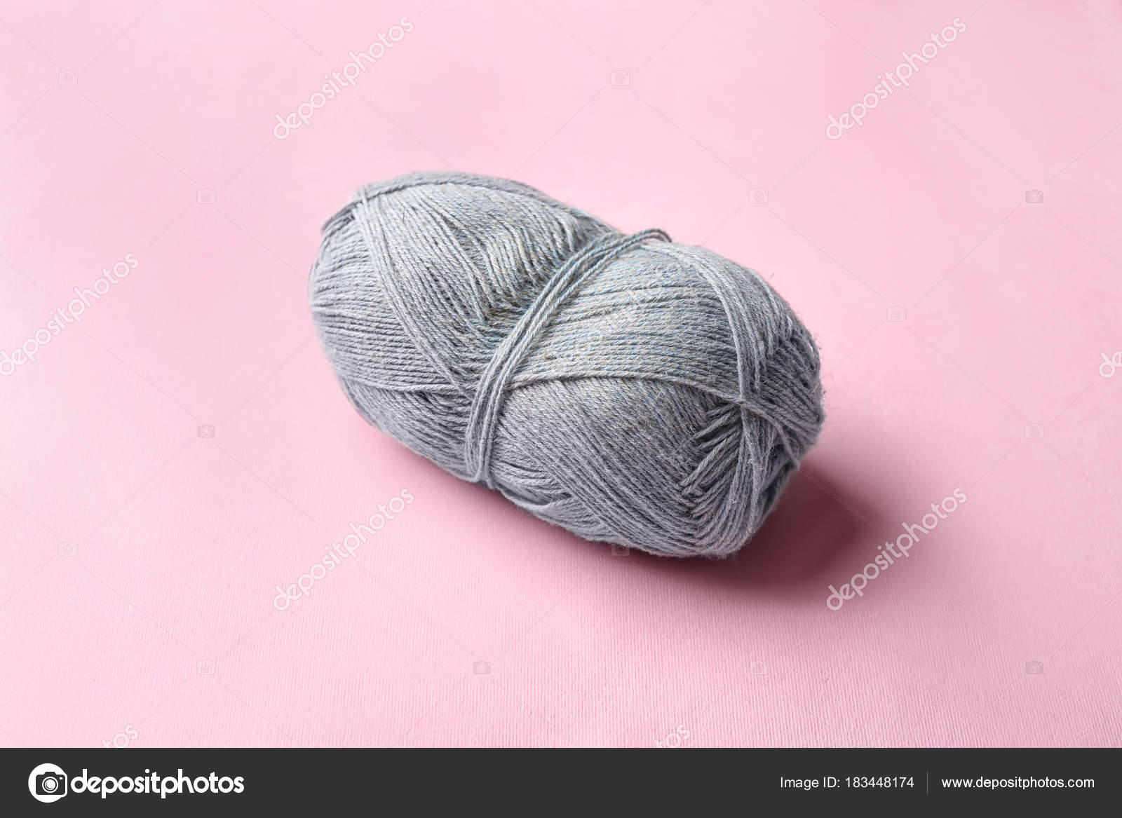 Grey Knitting Thread Color Background Stock Photo by ©belchonock 183448174