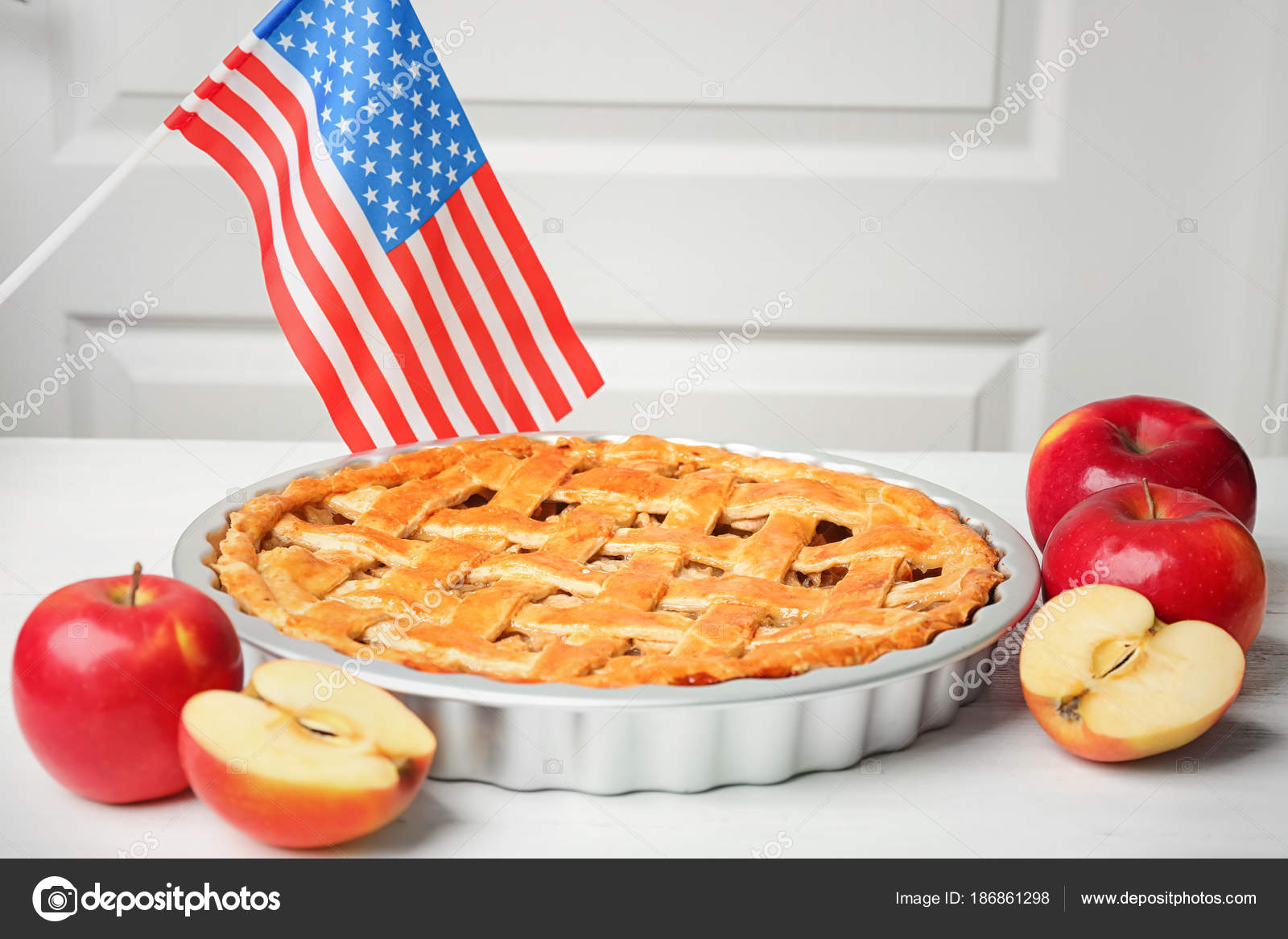 American Flag Apple Pie