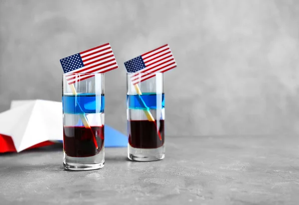 Layered cocktails on white Stock Photo by ©belchonock 189534574