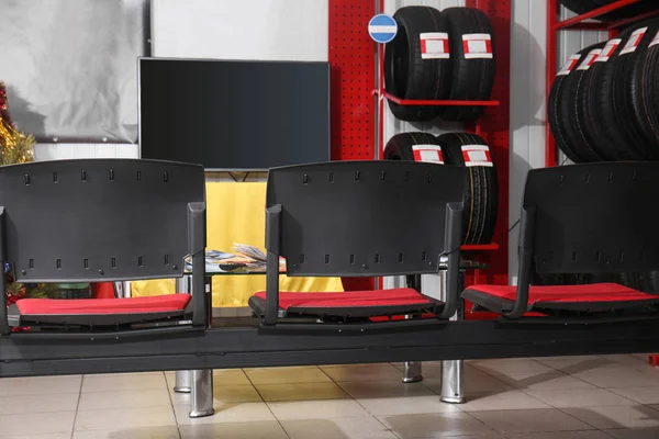 Modern Tire Store Interior Stock Photo by ©belchonock 192158016