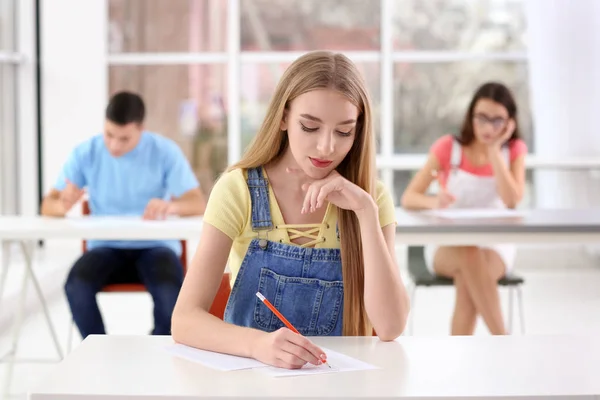 Students taking test Stock Photos, Royalty Free Students taking test ...