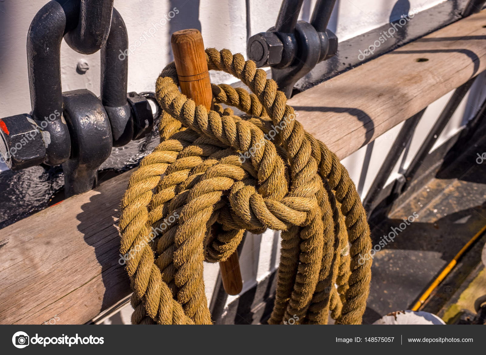 Ropes rigging masts and stays on traditional sailing ship ⬇ Stock Photo ... Ropes rigging masts and stays on traditional sailing ship ⬇ Stock Photo ...
