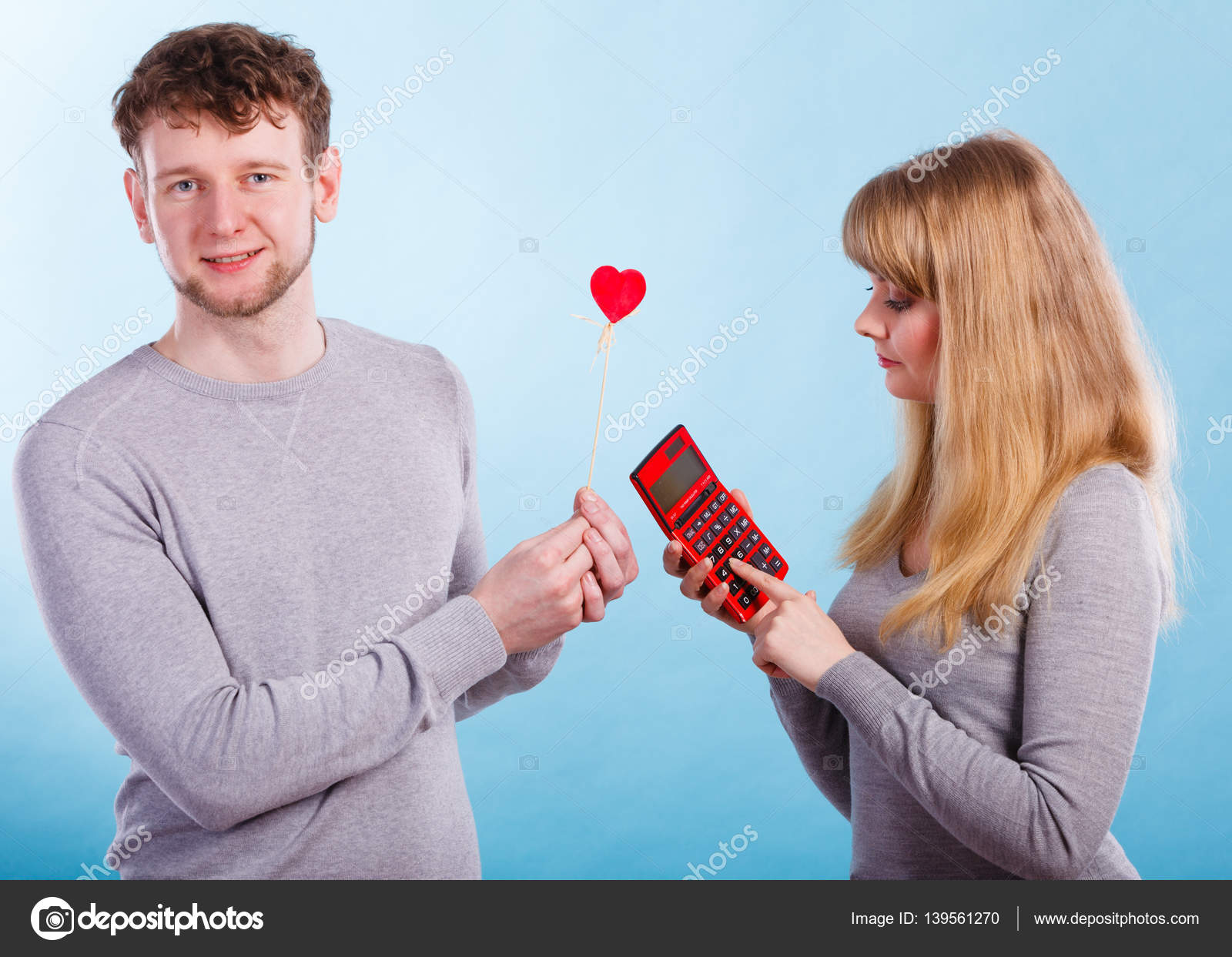 Woman making calculation of relationship. — Stock Photo © Anetlanda ...