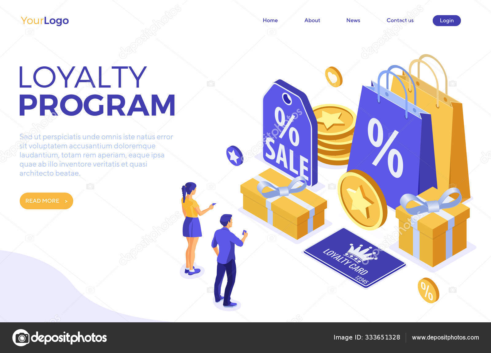 Customer Loyalty Programs Banner Stock Vector Image by ©TAlexey #333651328