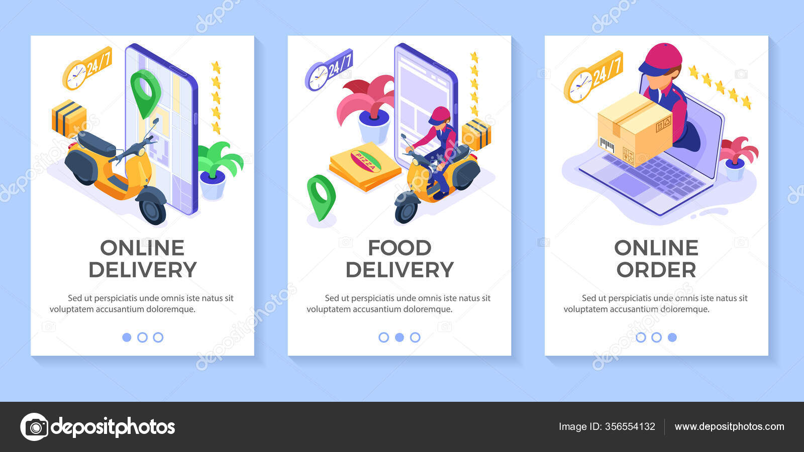 Fast Online Food Order Package Delivery Service Fast Food Shipping ...