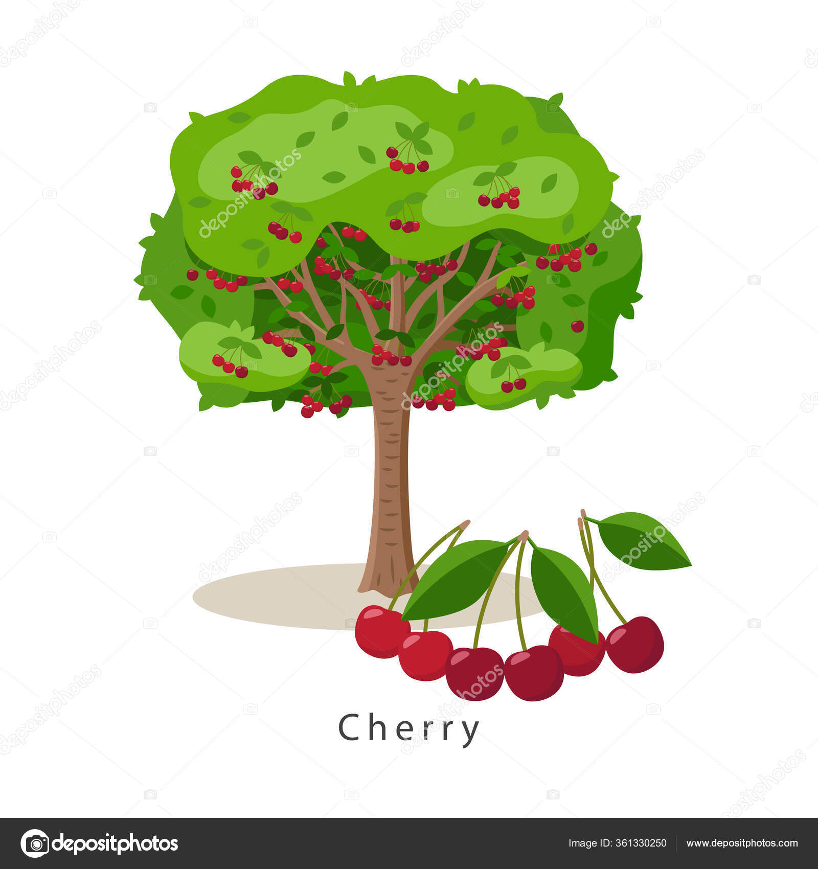 Cherry Tree Clip Art