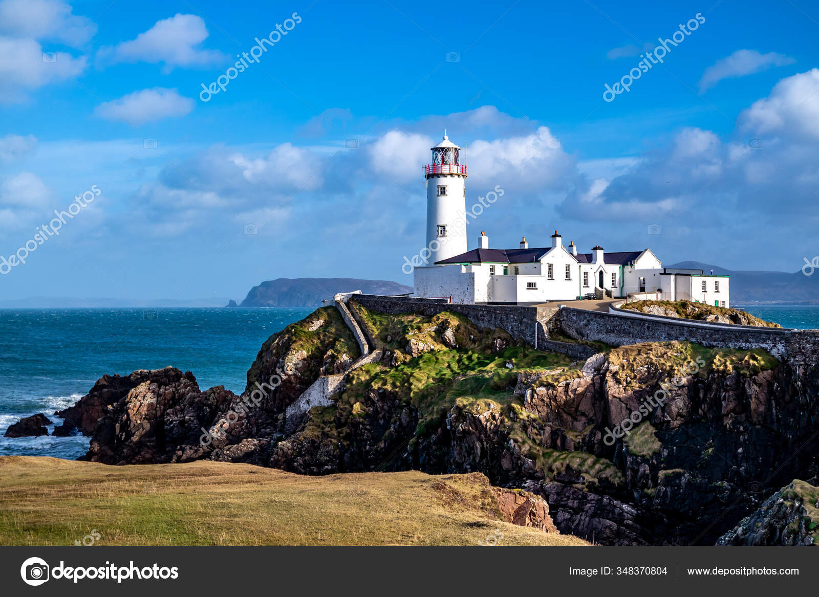 Fanad Head Lighthouse at Fanad Point in County Donegal, Republic of ...
