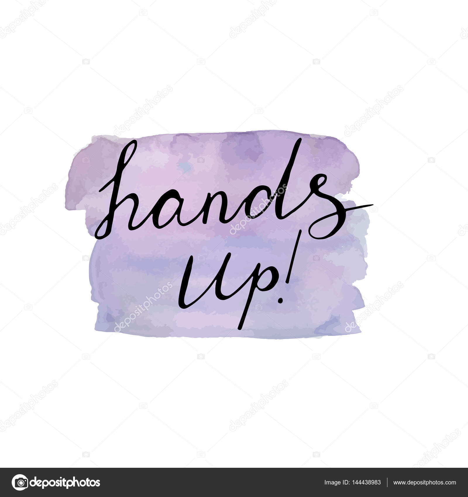 Hands up lettering design. Stock Vector Image by ©elinkim #144438983