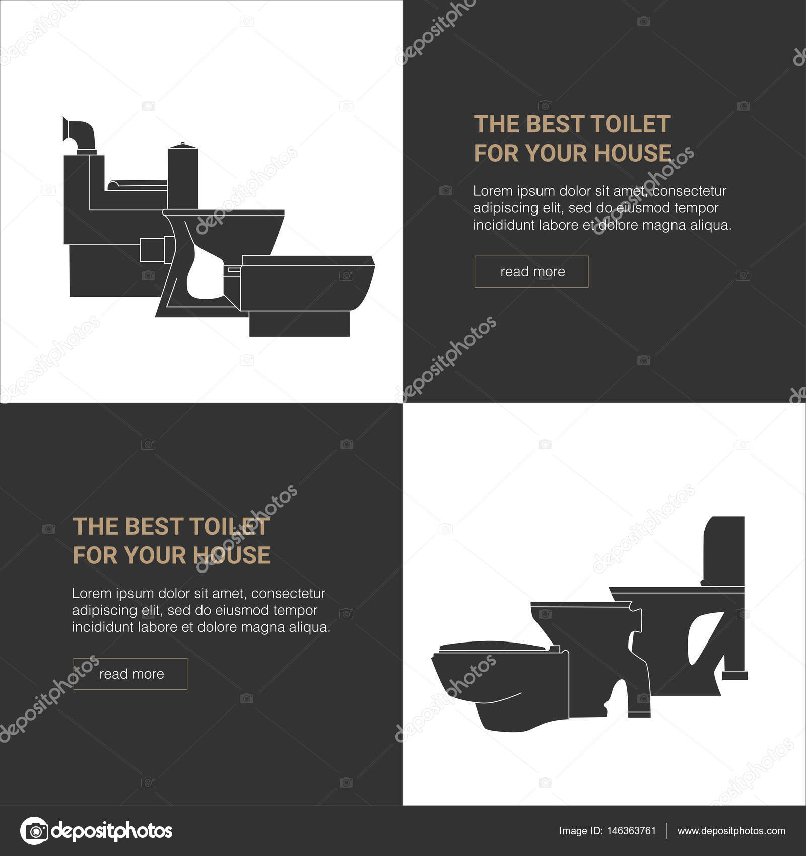 Toilet types vector line icons. Stock Vector Image by ©elinkim #146363761