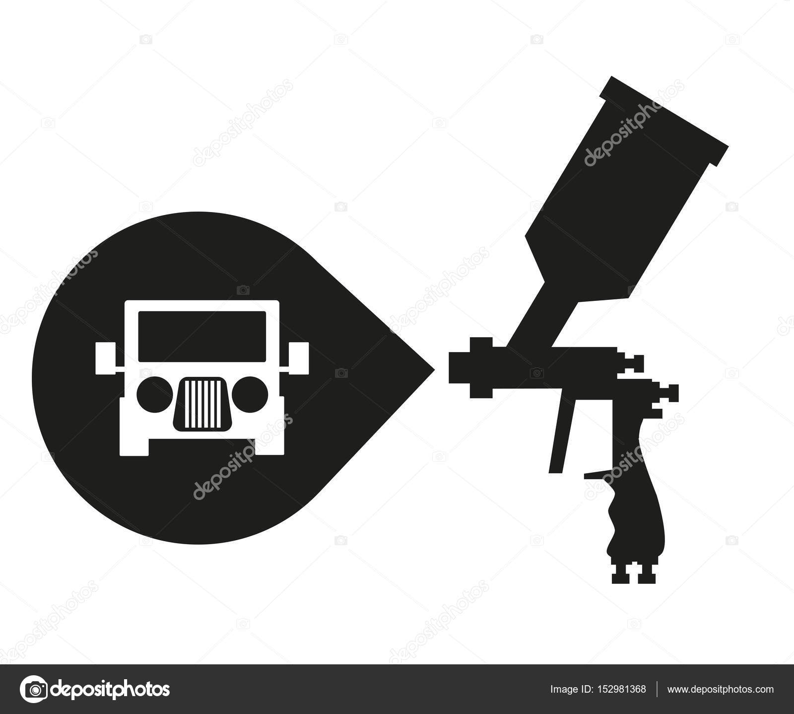 Spray gun icon Stock Vector by ©newgena 152981368