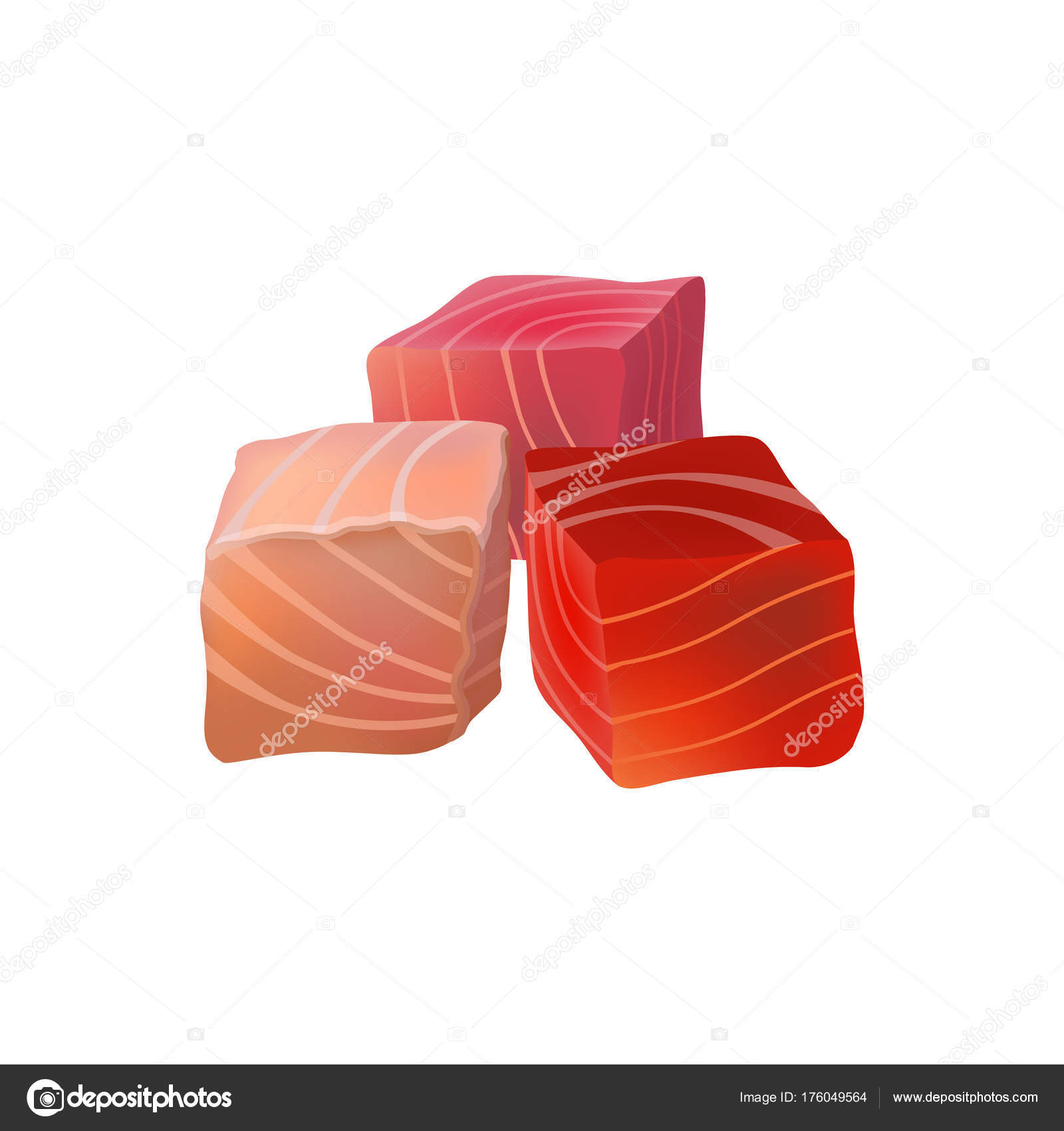 Set of sashimi vector Stock Vector Image by ©newgena #176049564