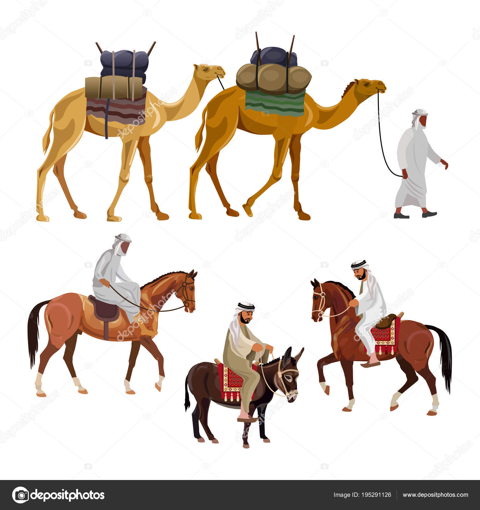 Pack animals vector Stock Vector Image by ©newgena #195291126