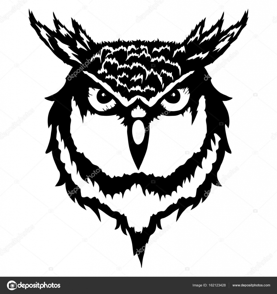 Owl Head Outline