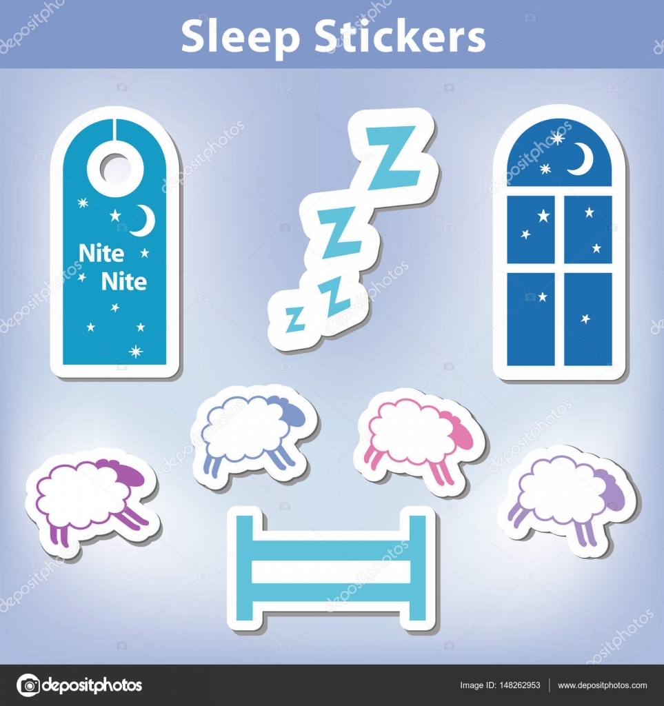 Sleep Stickers, Have a Good Night Stock Vector Image by ©casejustin ...
