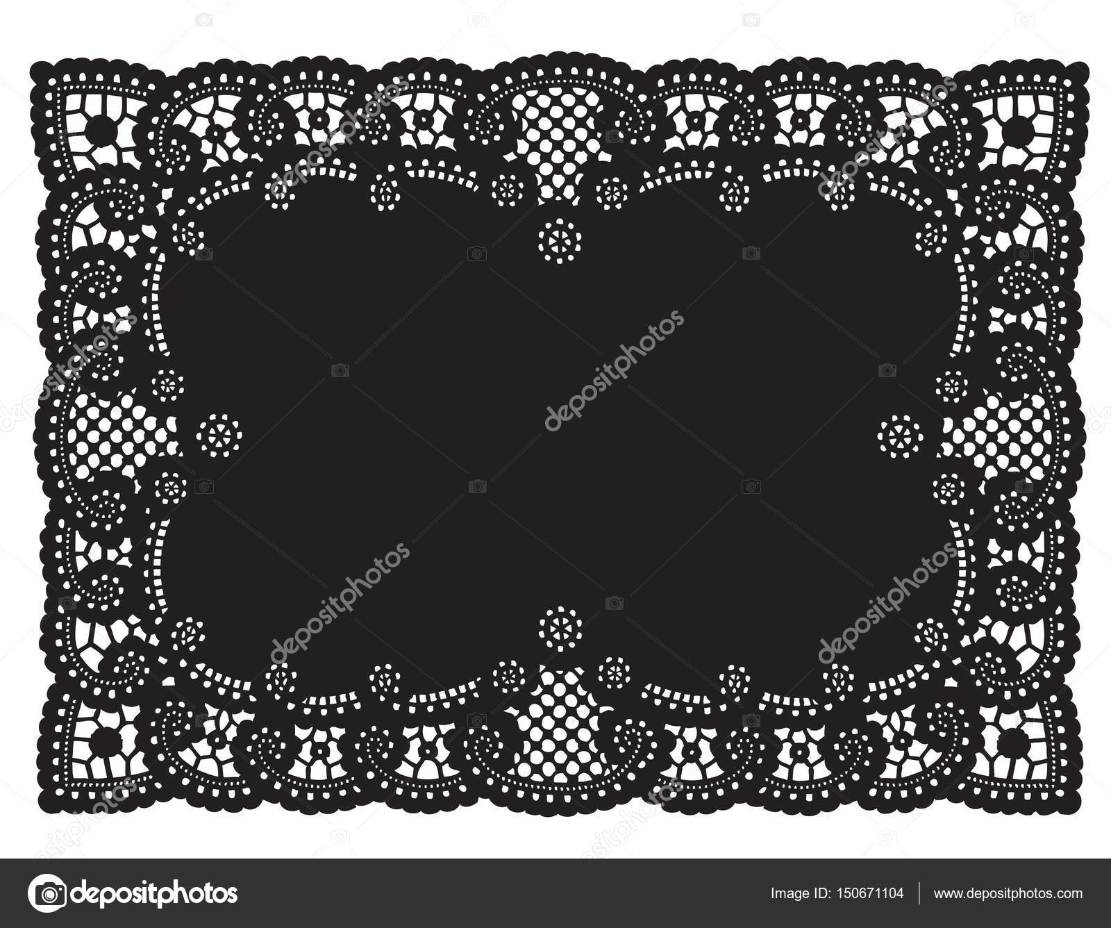 Lace Doily Place mat, Black Stock Vector Image by ©casejustin #150671104