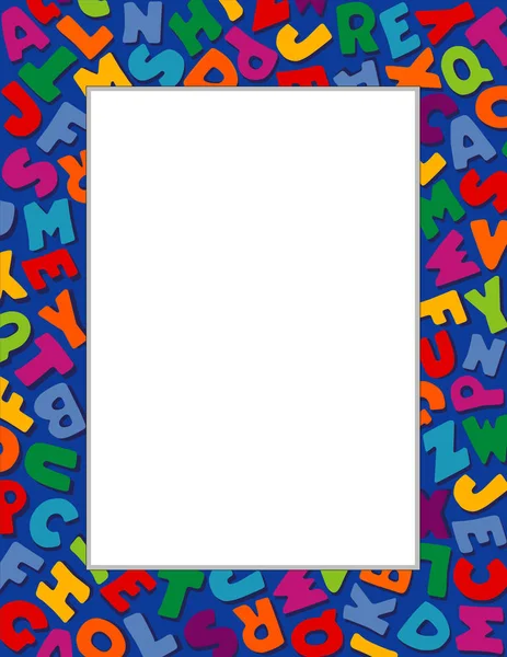 Alphabet Picture Frame, White Background, Square Stock Vector Image by ...