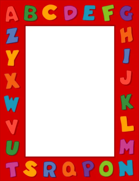 Alphabet Picture Frame, White Background, Square Stock Vector Image by ...