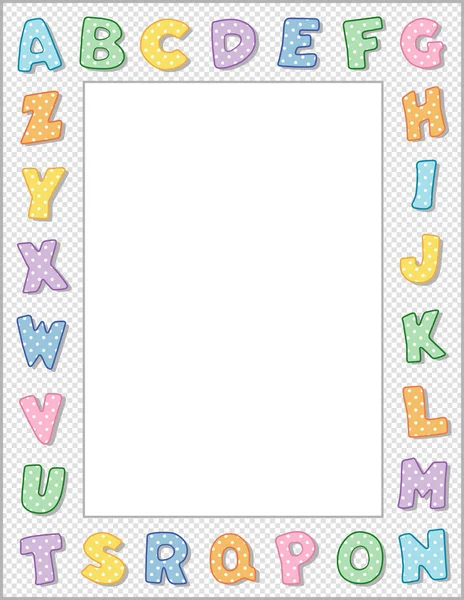 Alphabet Page Border