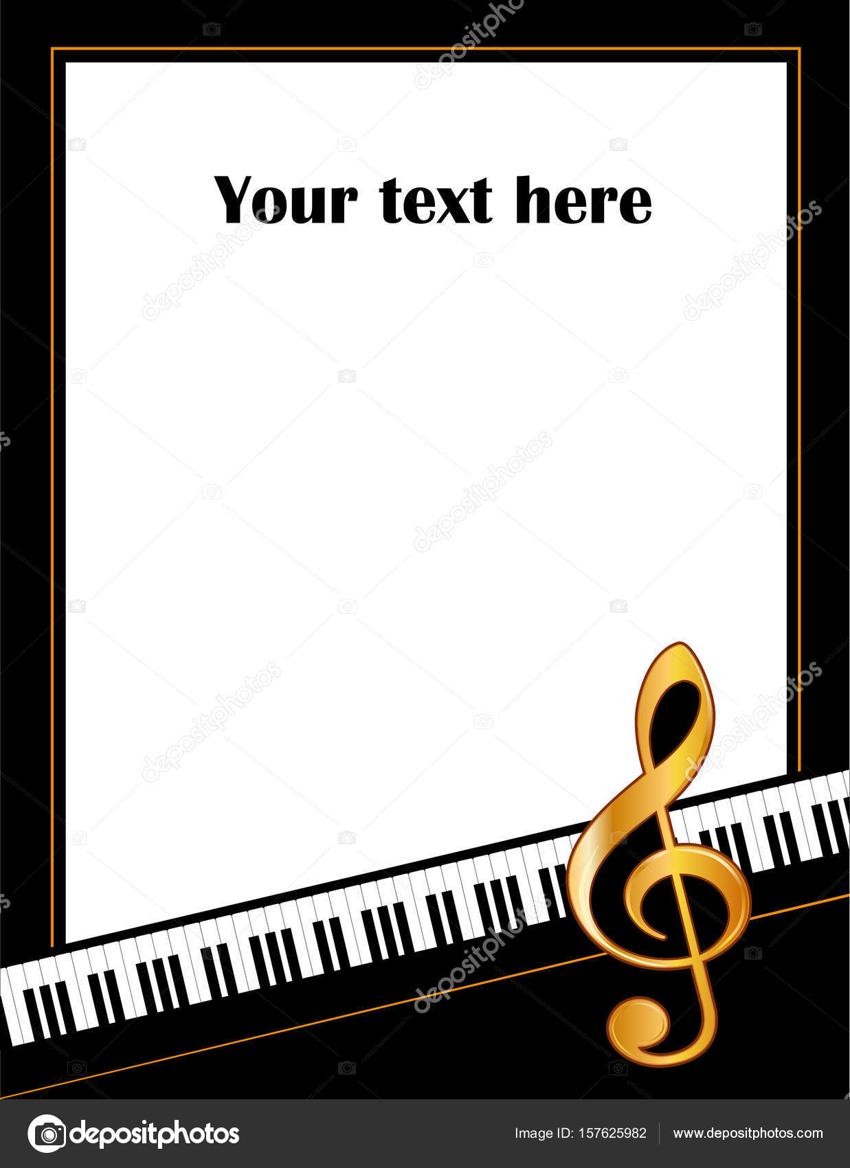 Piano Music Borders And Frames