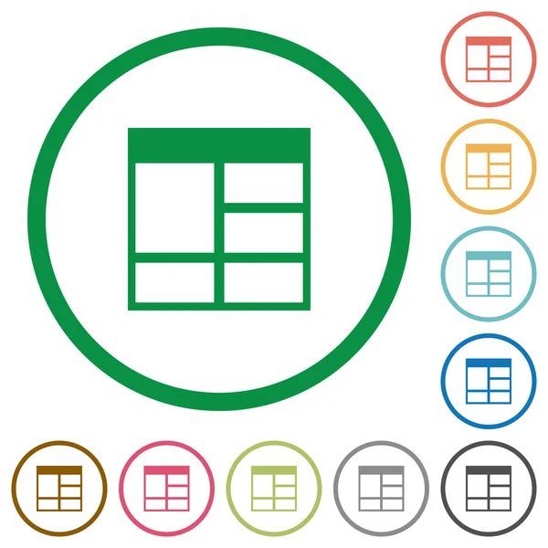 Spreadsheet adjust table column width icons with shadows and outlines ...