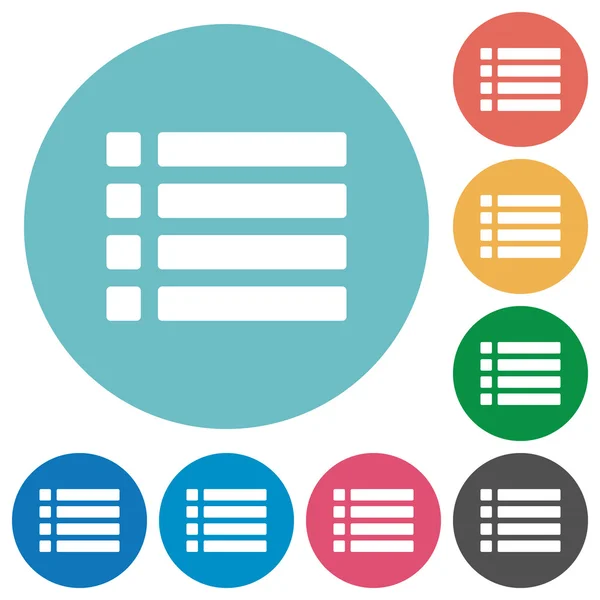 Unordered list flat icons Stock Vector Image by ©renegadehomie #130930828