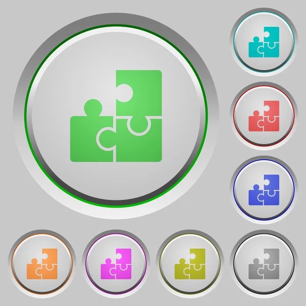 Puzzle button set — Stock Vector © renegadehomie #111233698