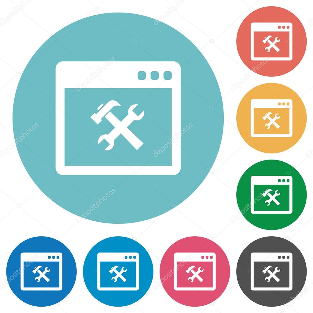 Flat application tools icons Stock Vector Image by ©renegadehomie #127777302
