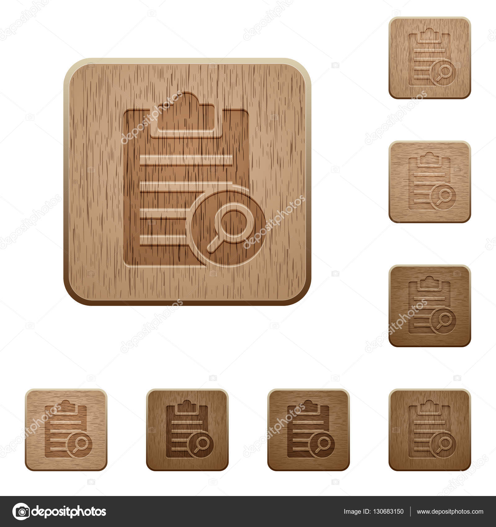 Find note wooden buttons Stock Vector Image by ©renegadehomie #130683150
