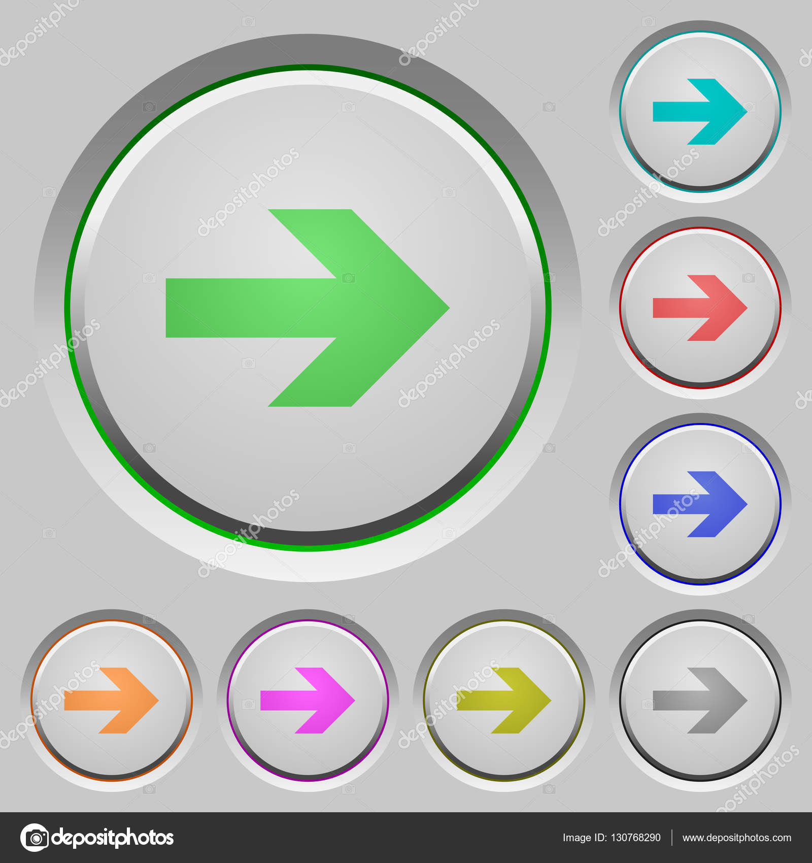 Right arrow push buttons Stock Vector Image by ©renegadehomie #130768290