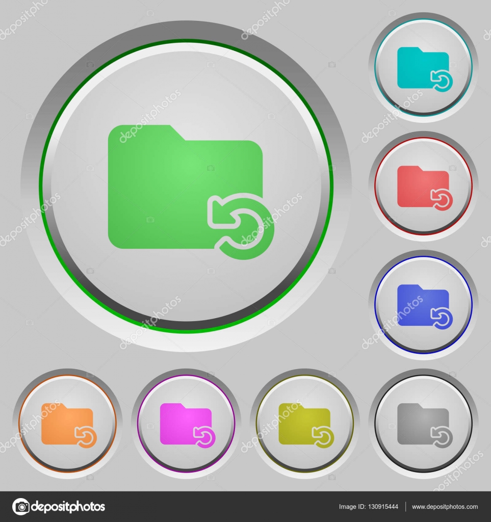 Undo folder operation push buttons Stock Vector by ©renegadehomie 130915444