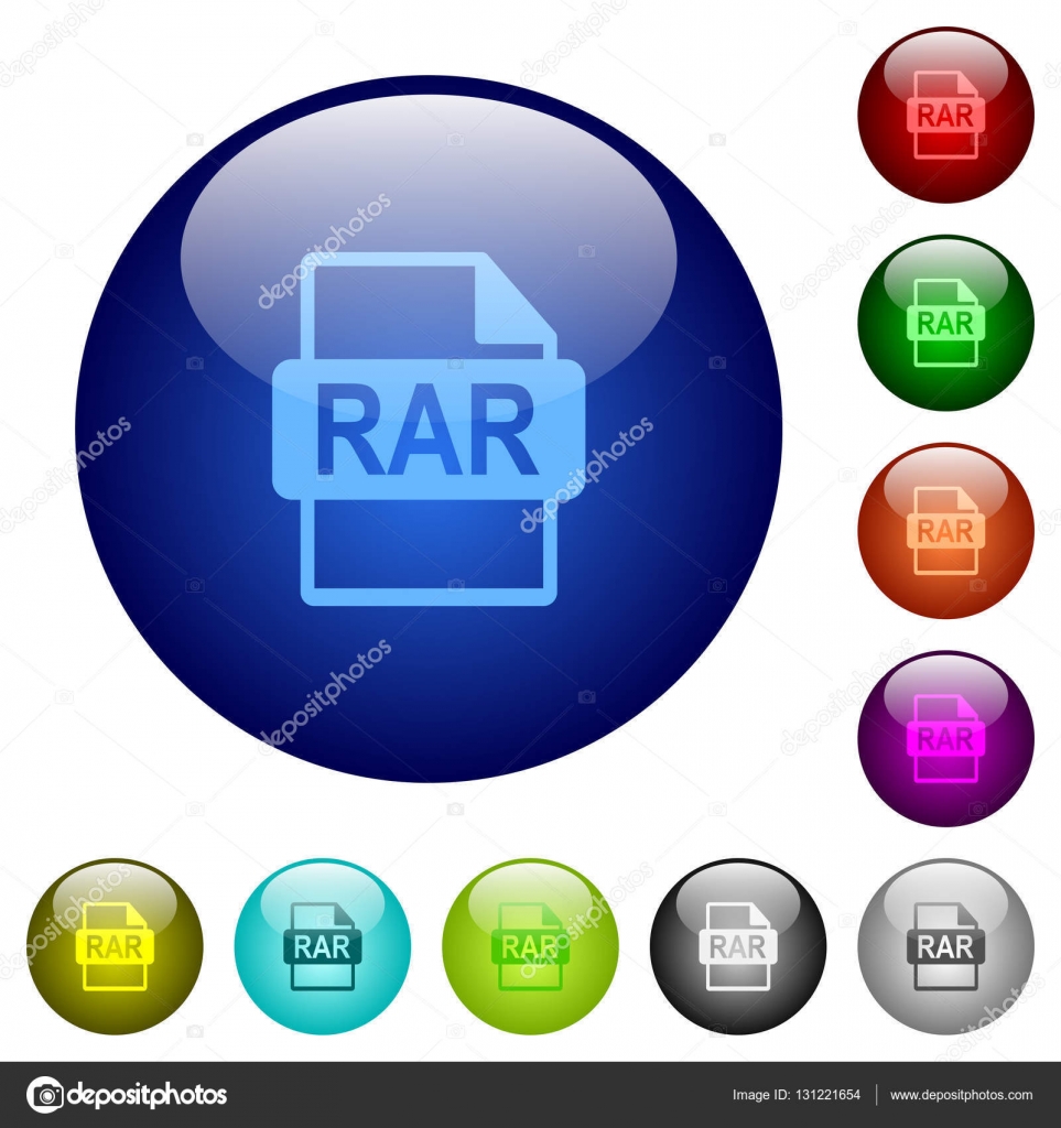 RAR file format color glass buttons Stock Vector by ©renegadehomie 131221654