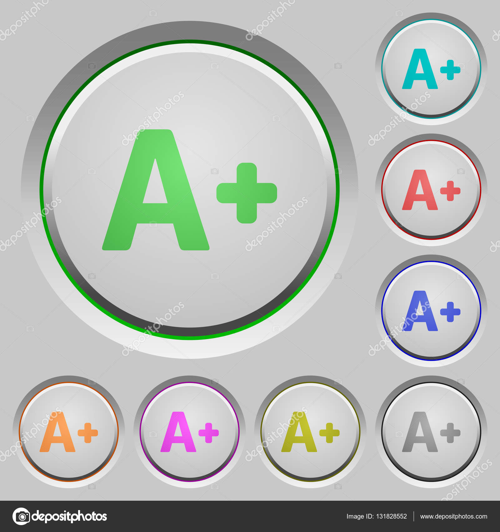 Increase font size push buttons Stock Vector Image by ©renegadehomie ...