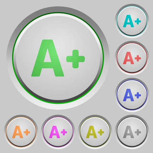 Font Size Icons Color Illuminated Spherical Glass Buttons Black ...