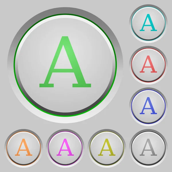 Adjust font size glass sphere buttons Stock Vector by ©renegadehomie ...