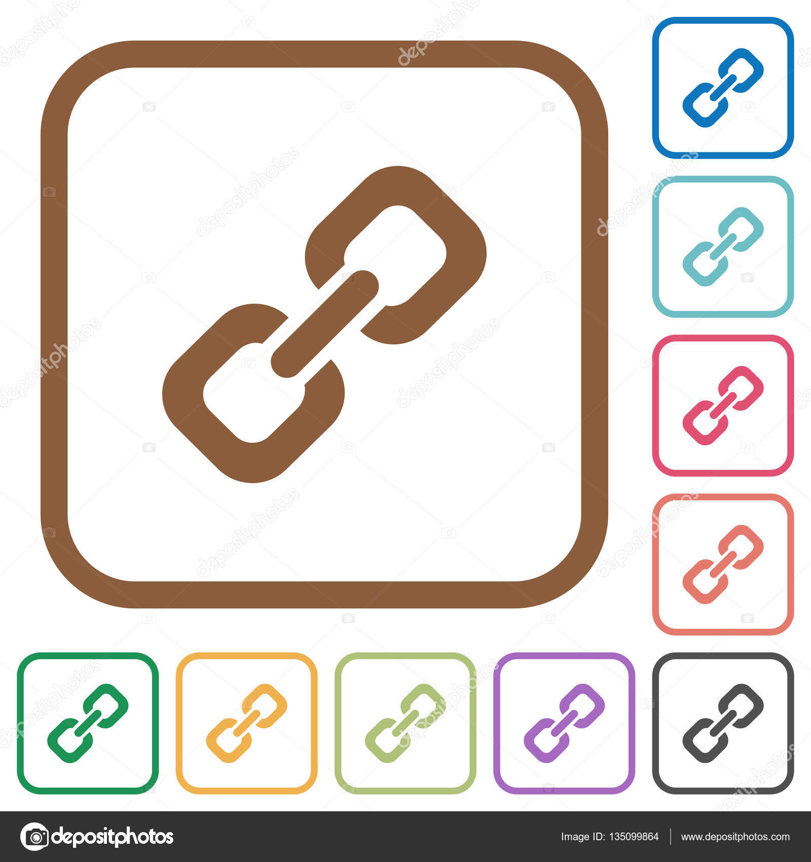 Link simple icons Stock Vector Image by ©renegadehomie #135099864