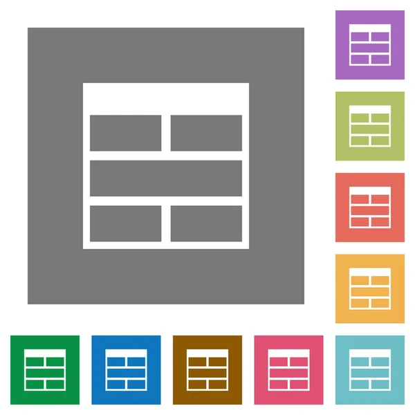 Spreadsheet Horizontally Merge Table Cells White Icons Edged Square ...